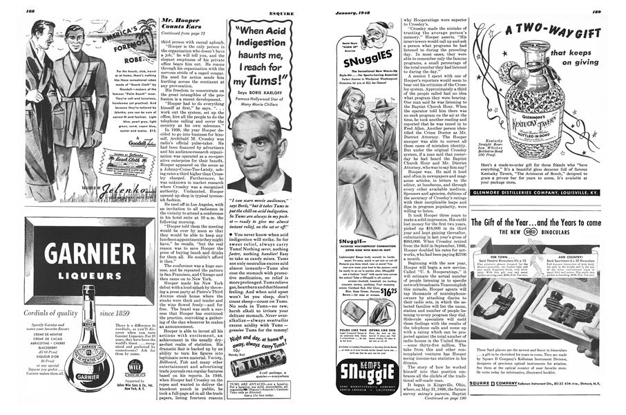 KEMP MANUFACTURING COMPANY | Esquire | JANUARY, 1948