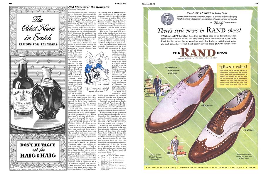 International Shoe Company: the Rand Shoe | Esquire | MARCH, 1948