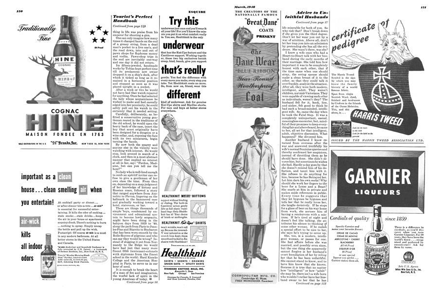 "21" Brands, Inc.: Cognac Hine | Esquire | MARCH, 1948