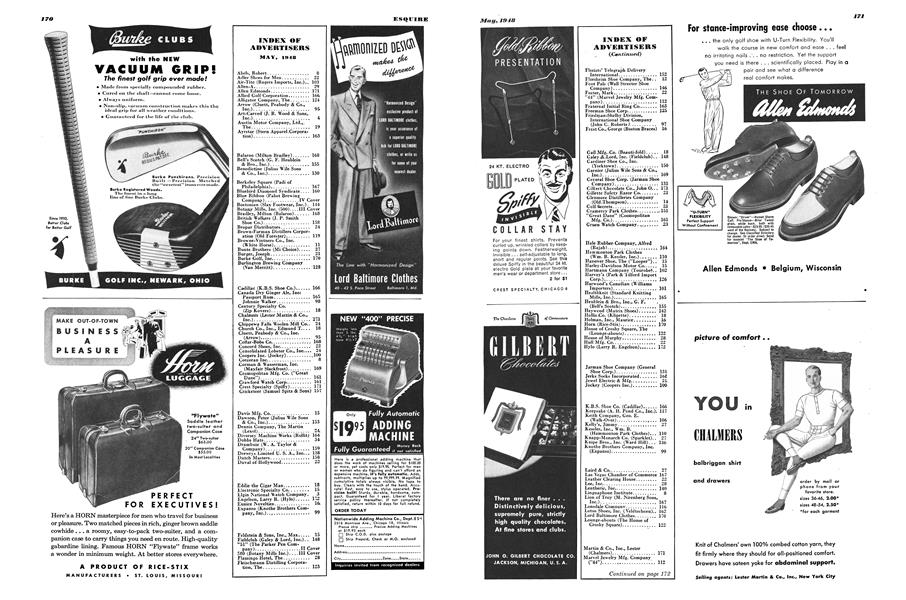 Advertisement | Esquire | MAY, 1948