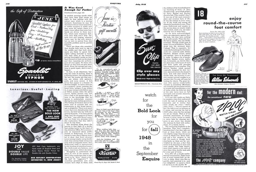 DOMAR PRODUCTS INC. | Esquire | JULY 1948