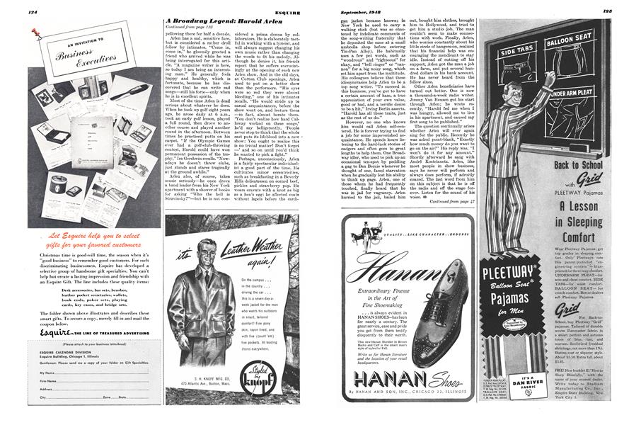 Esquire Calendar Division | Esquire | SEPTEMBER, 1948