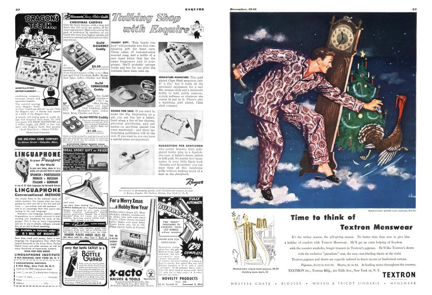 Advertisements | Esquire | DECEMBER, 1948