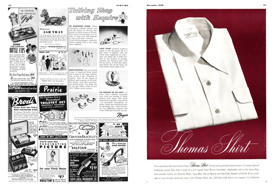 Advertisements | Esquire | DECEMBER, 1948