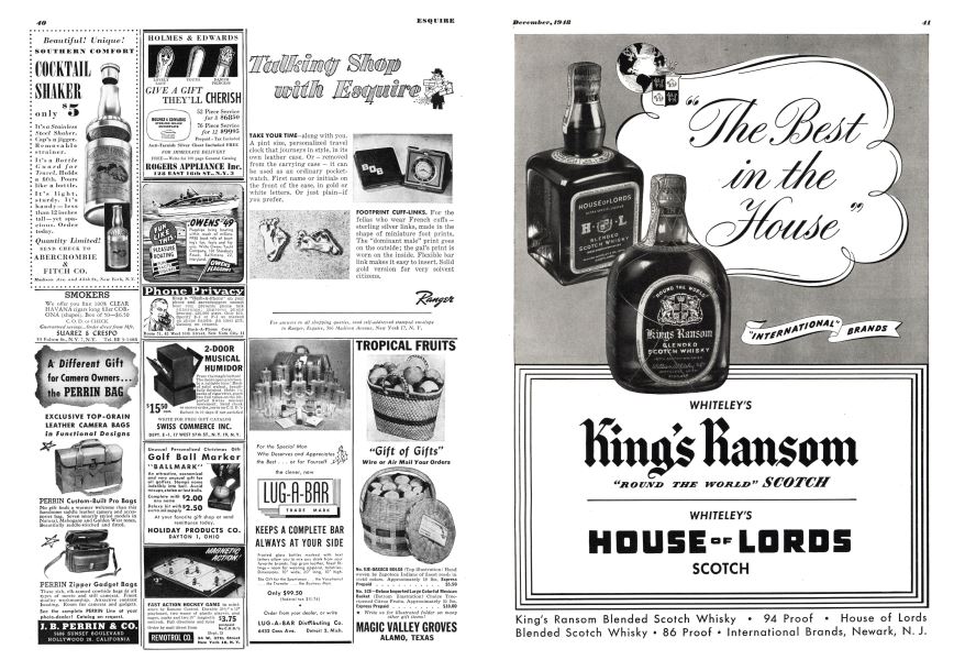Advertisements | Esquire | DECEMBER, 1948