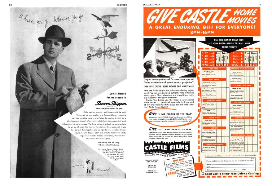 UNITED WORLD FILMS INC. | Esquire | DECEMBER, 1948