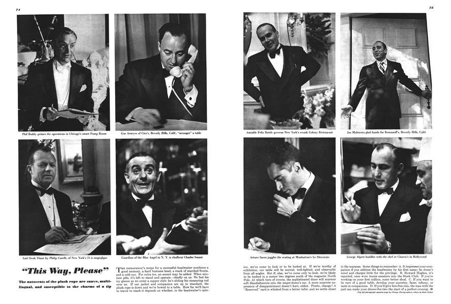 "This Way, Please” | Esquire | JANUARY, 1949