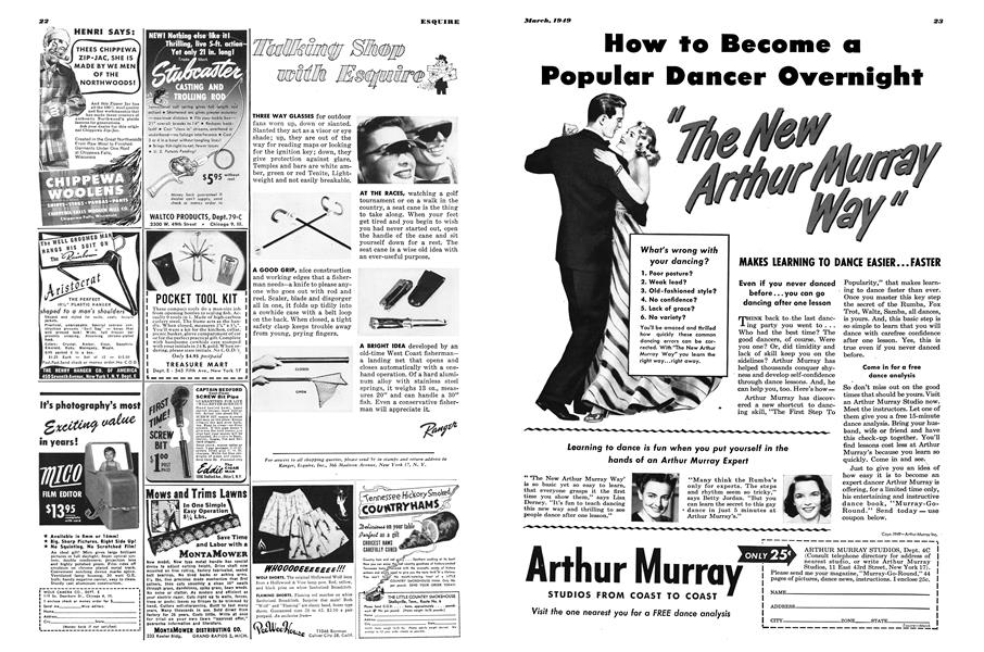 Arthur Murray | Esquire | MARCH, 1949