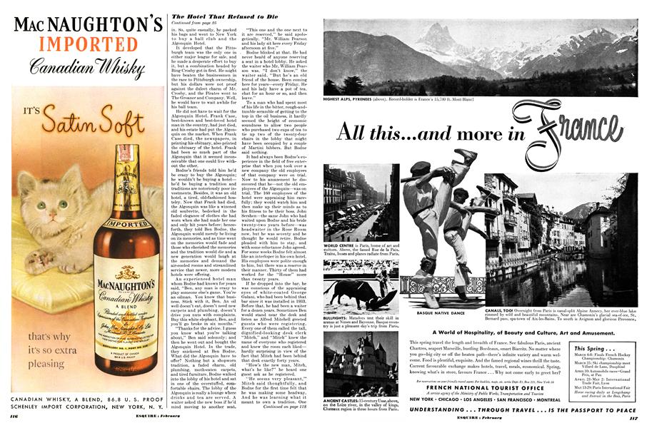 French National Tourist Office | Esquire | FEBRUARY, 1950