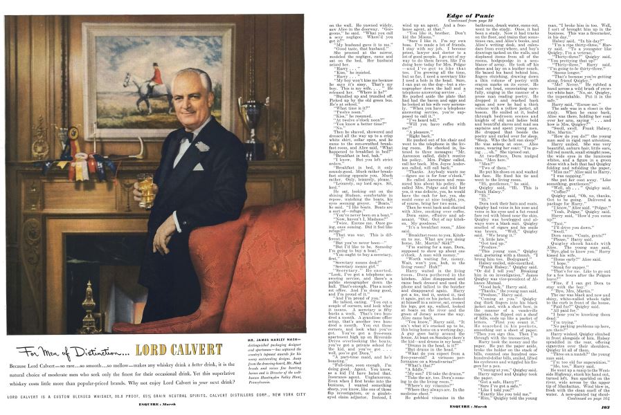 Calvert Distillers Corp.: Lord Calvert | Esquire | MARCH, 1950