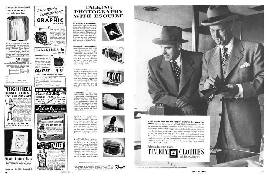 Talking Photography with Esquire | Esquire | MAY, 1950