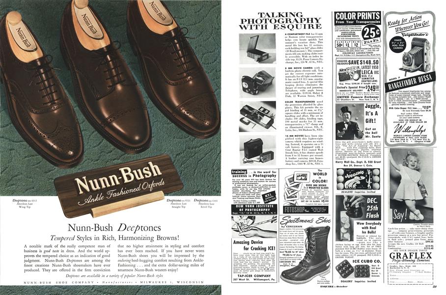 Nunn-bush Shoe Company | Esquire | OCTOBER, 1950