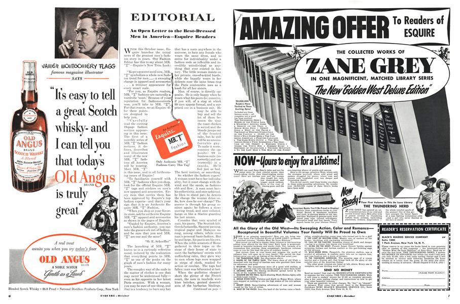 Editorial | Esquire | OCTOBER, 1950