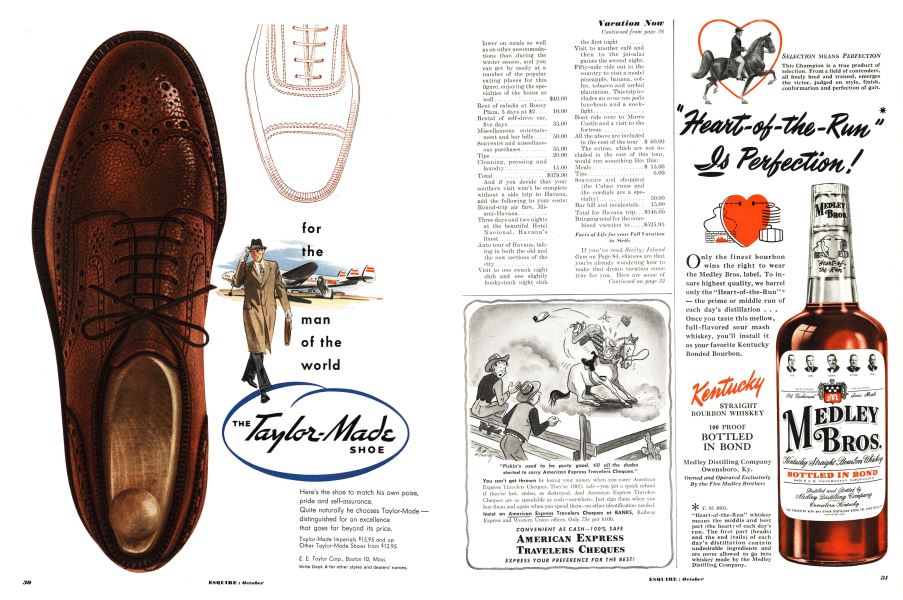 E. E. Taylor Corp.: Taylor-made Shoes | Esquire | OCTOBER, 1951