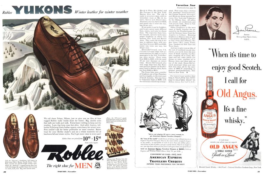 National Distillers Products Corp.: Old Angus | Esquire | NOVEMBER, 1951