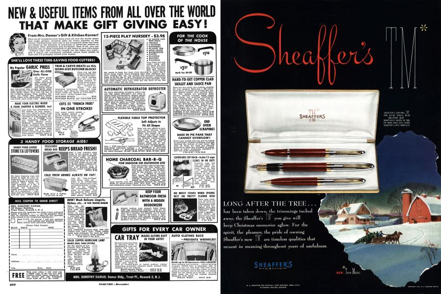 W. a Sheaffer Pen Company | Esquire | DECEMBER, 1951