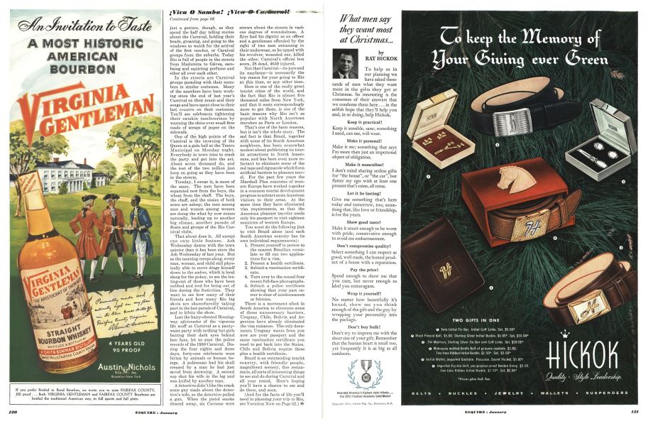 Hickok Mfg. Co. | Esquire | JANUARY, 1952