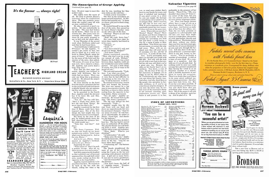 Schieffelin & Co.: TEACHER'S | Esquire | FEBRUARY, 1952