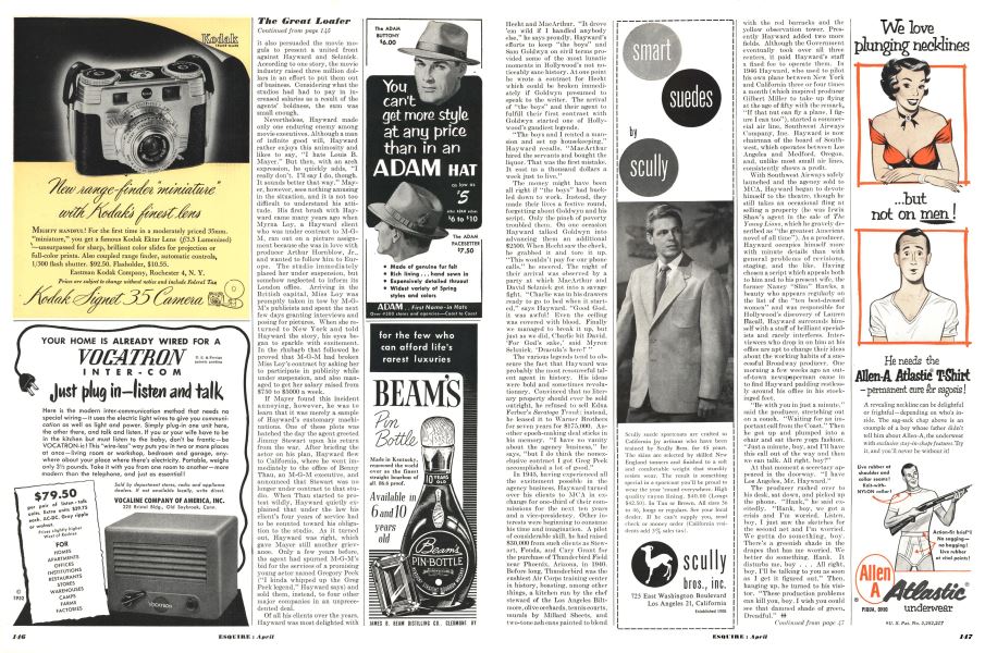 Advertisement: Allen-a | Esquire | APRIL, 1952