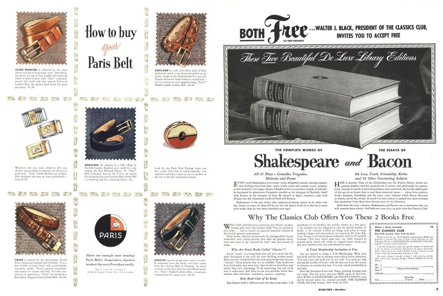 A. Stein & Company | Esquire | OCTOBER, 1952