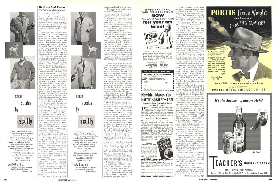 Portis Hats | Esquire | OCTOBER, 1952