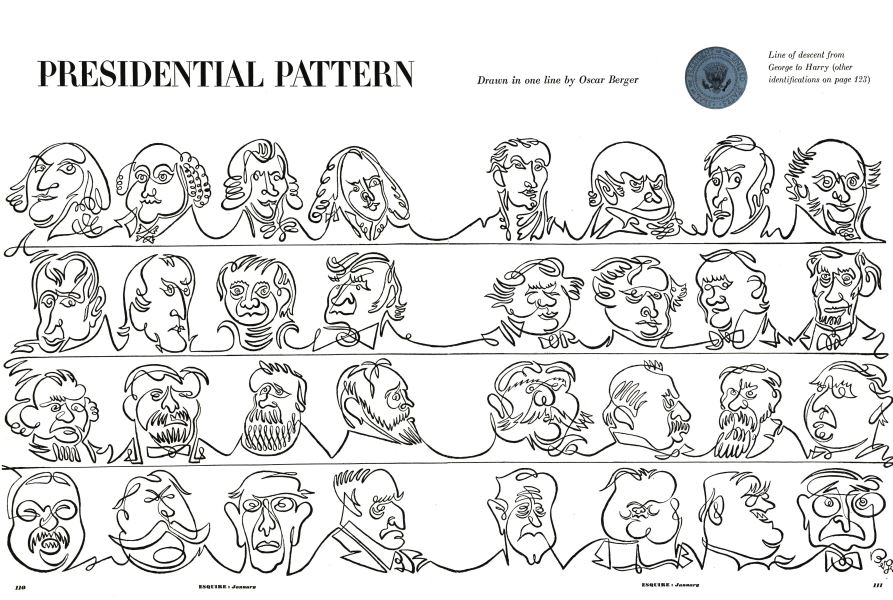 PRESIDENTIAL PATTERN | Esquire | JANUARY, 1953