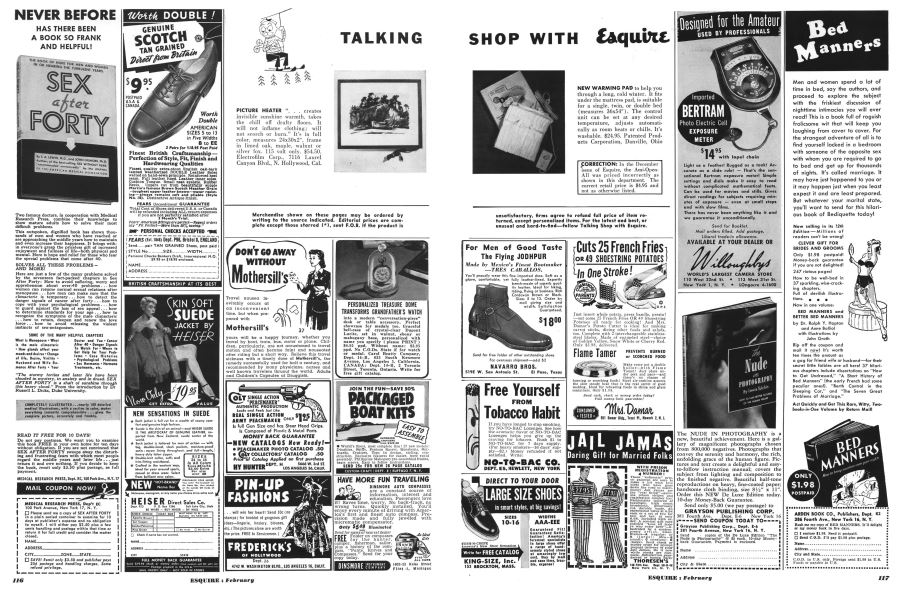 Advertisements | Esquire | FEBRUARY, 1953