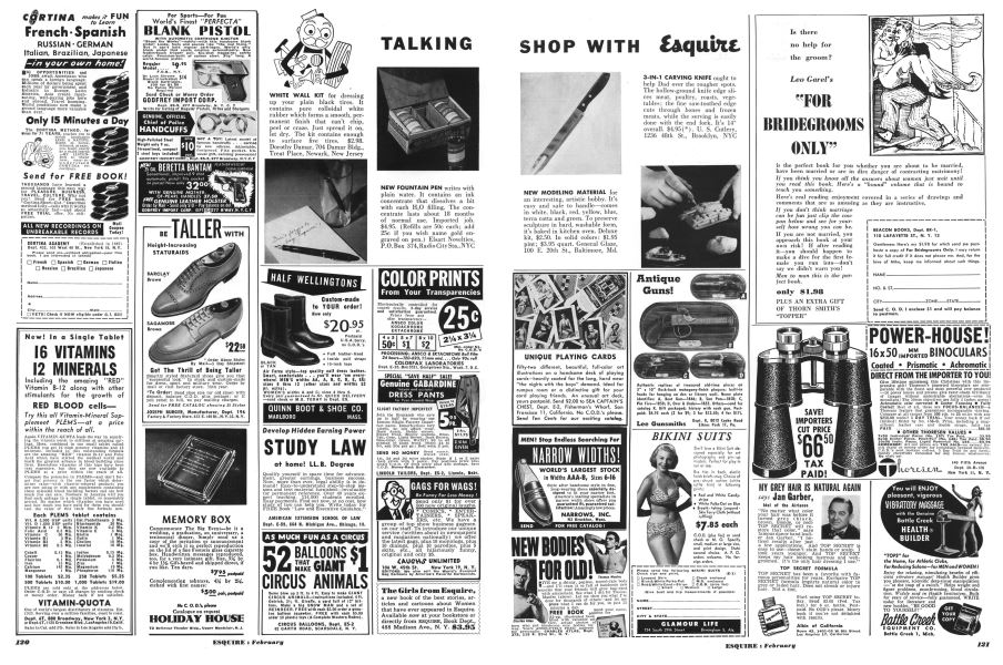 Advertisements | Esquire | FEBRUARY, 1953