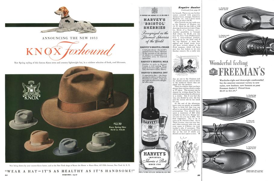 Knox Hats | Esquire | APRIL, 1953