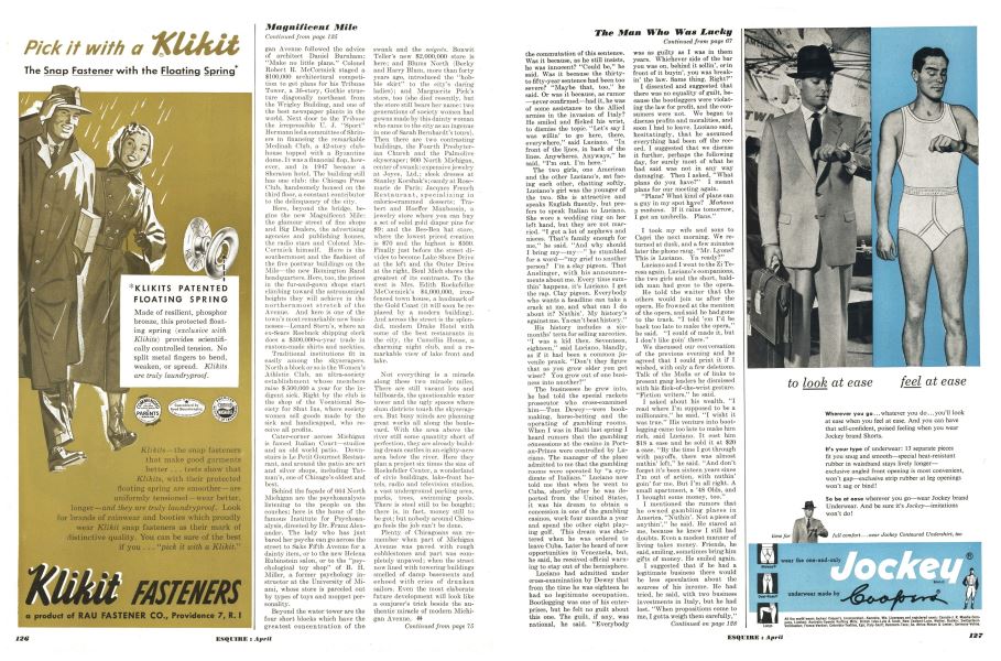 Rau Fastener Co.: Klikit | Esquire | APRIL, 1953