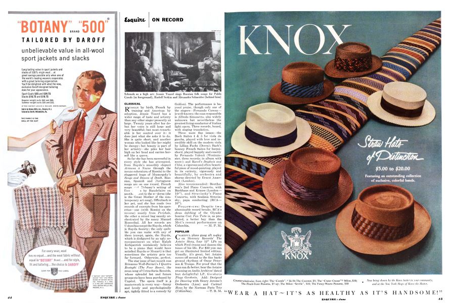 Botany Mills, Inc.: "Botany" "500" | Esquire | JUNE, 1953