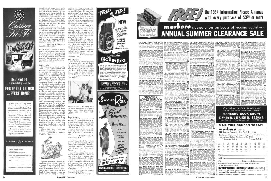 General Electric Company | Esquire | SEPTEMBER, 1954