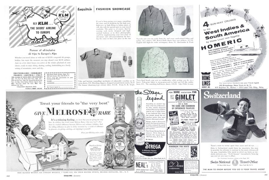 MELROSE DISTILLERS, INC. | Esquire | JANUARY, 1955