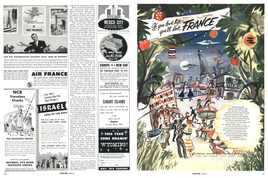 French Government Tourist Office | Esquire | MARCH, 1955