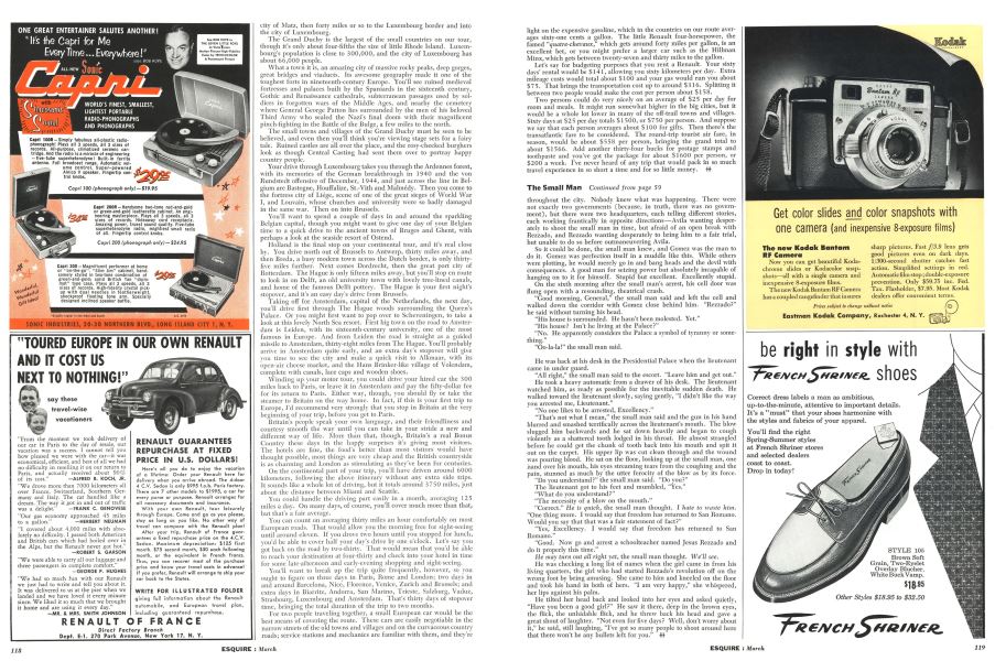 Advertisement: French Shriner Shoes | Esquire | MARCH, 1955