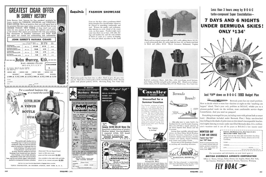 Esquire's FASHION SHOWCASE | Esquire | JULY, 1955