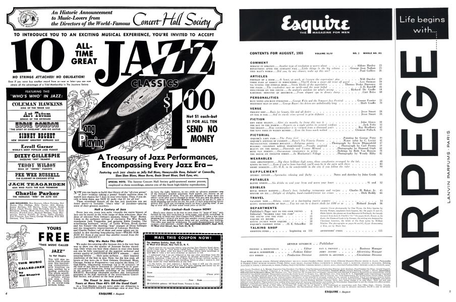 Advertisement | Esquire | AUGUST, 1955