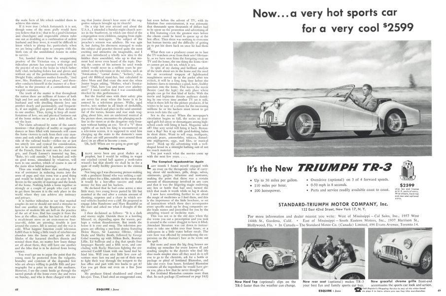 Standard-triumph Motor Company, Inc.: Triumph Tr-3 | Esquire | JUNE, 1956