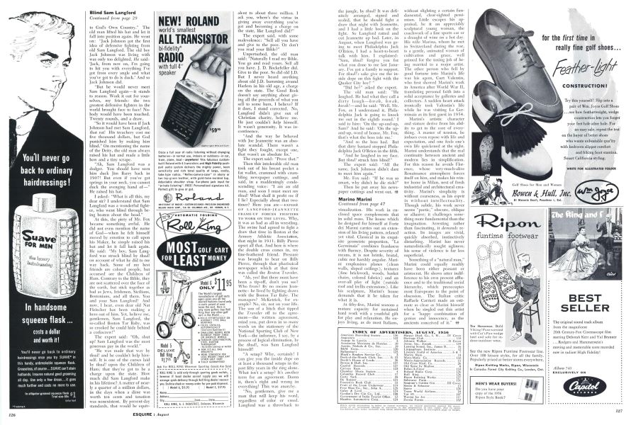 A. J. Industries: Roll King | Esquire | AUGUST, 1956