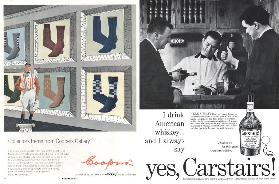 CARSTAIRS DISTILLING CO. | Esquire | OCTOBER, 1956