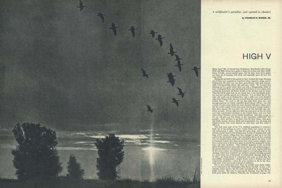 High V | Esquire | JANUARY, 1957