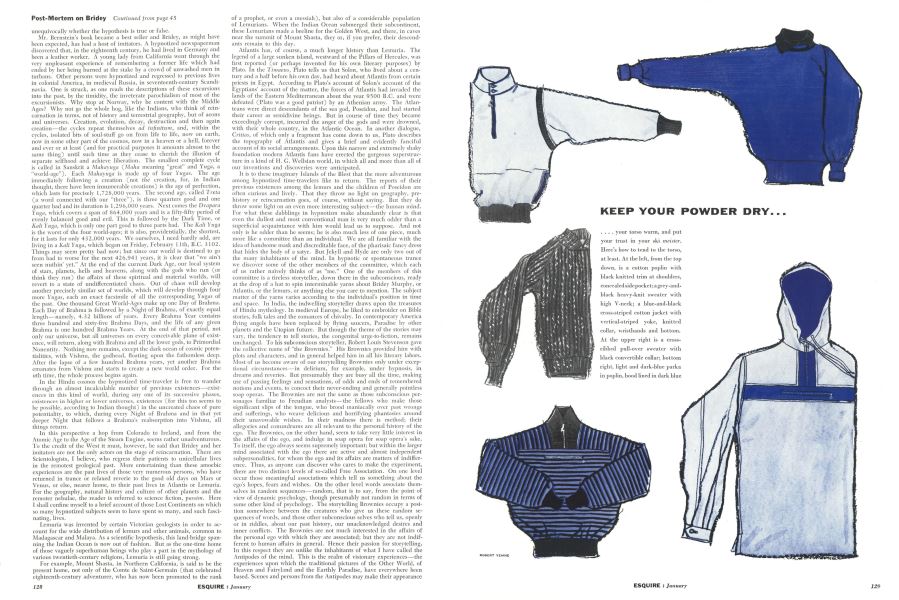 Keep Your Powder Dry... | Esquire | JANUARY, 1957