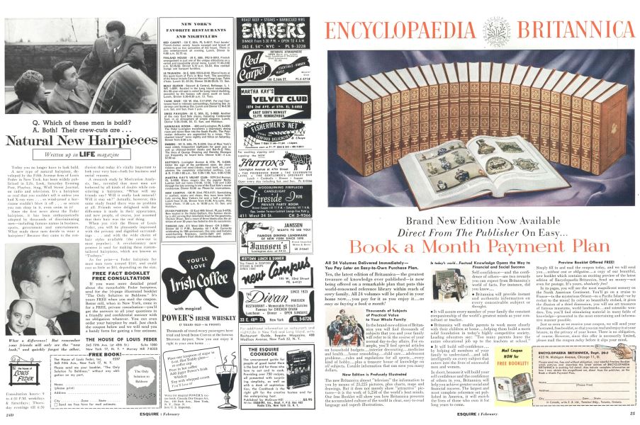 ENCYCLOPAEDIA BRITANNICA | Esquire | FEBRUARY, 1957