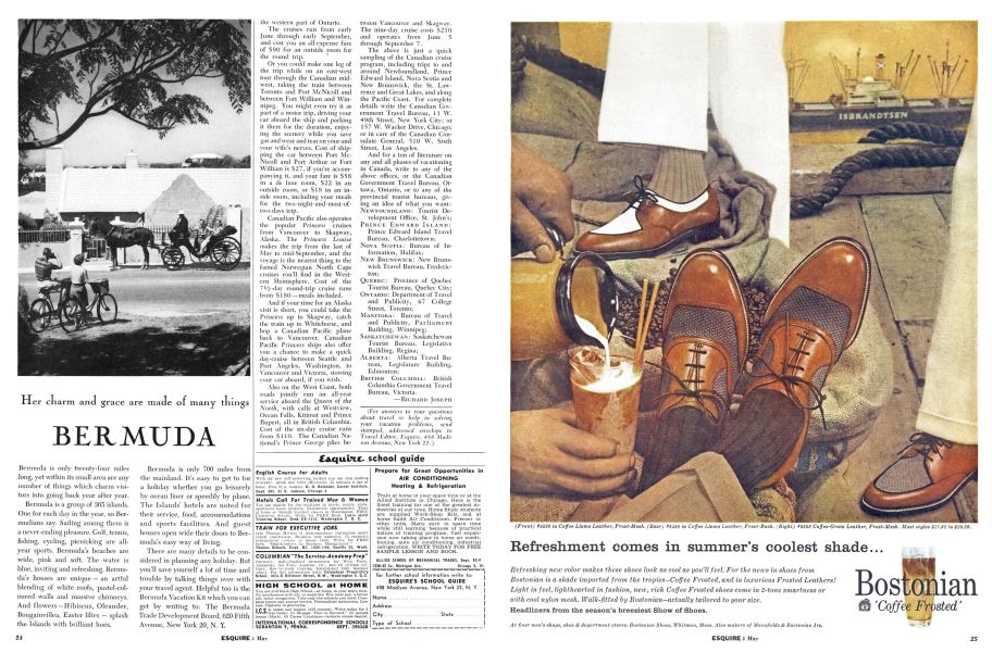 Bostonian Shoes: Bostonian | Esquire | MAY, 1957