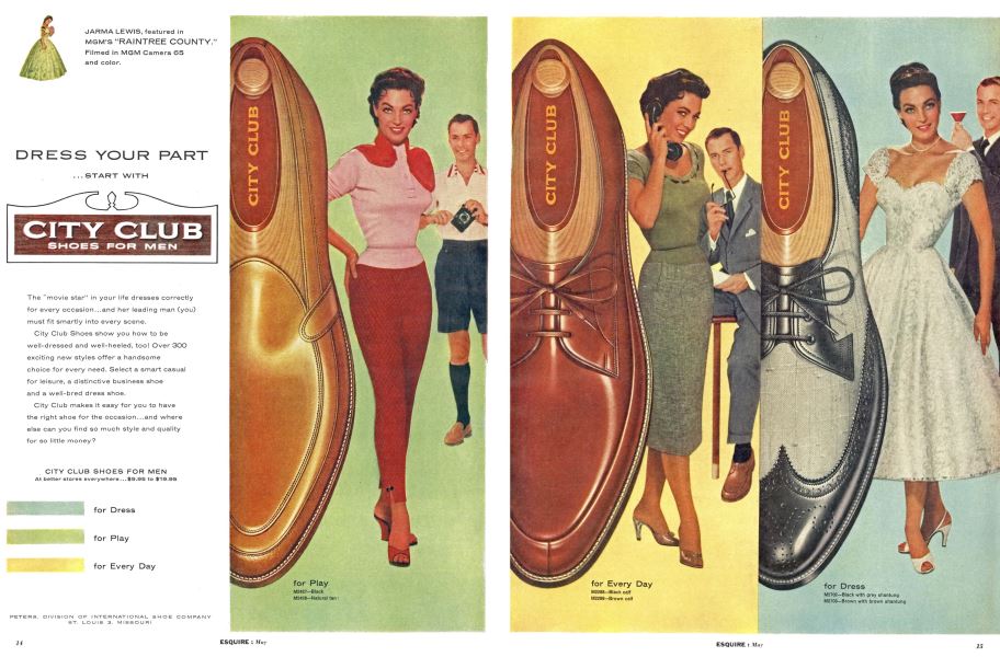INTERNATIONAL SHOE COMPANY: CITY CLUB | Esquire | MAY, 1957