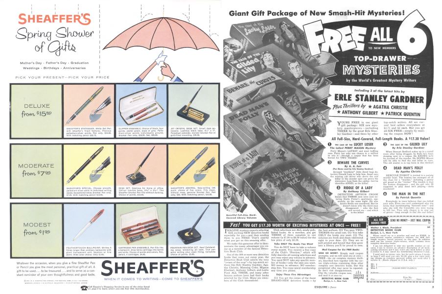 W. A. Sheaffer Pen Company | Esquire | JUNE, 1957