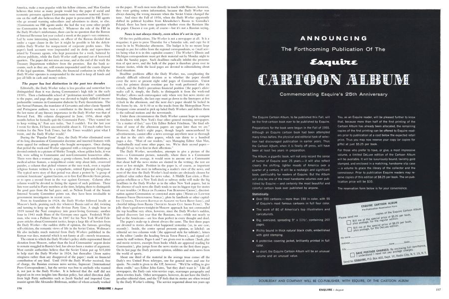 Advertisement: Esquire | Esquire | AUGUST, 1957