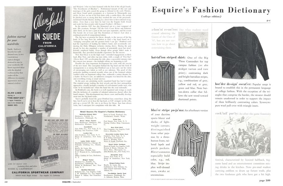 Esquire’s Fashion Dictionary | Esquire | SEPTEMBER, 1957