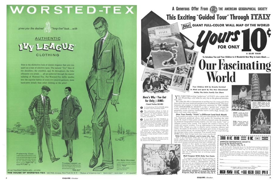 AMERICAN GEOGRAPHICAL SOCIETY'S | Esquire | OCTOBER, 1957