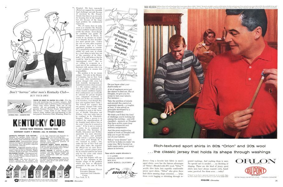 Kentucky Club | Esquire | DECEMBER, 1957